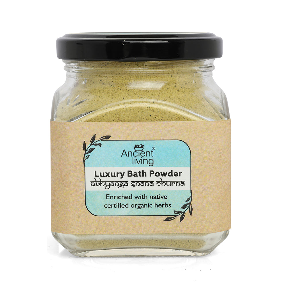 Ancient Living Organic Luxury Bath Powder Jar - 100 gm — Ancient Living.in